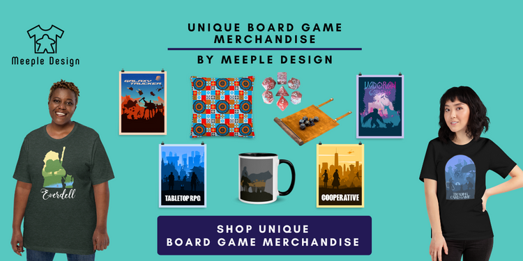Meeple Design - Unique board game art, posters and t-shirts